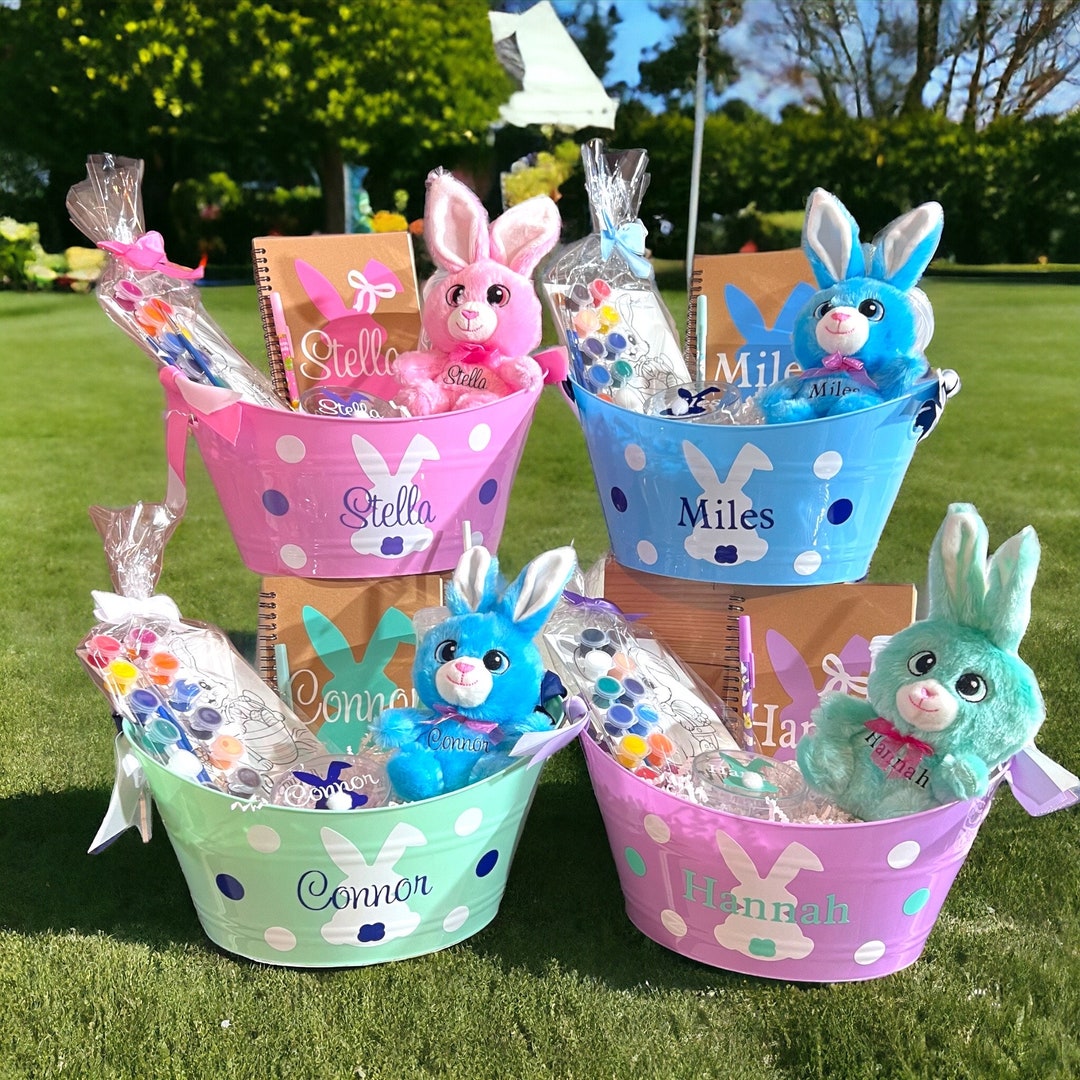 Personalized Easter Basket, Girl Easter Basket, Boy Easter Basket, Kids ...