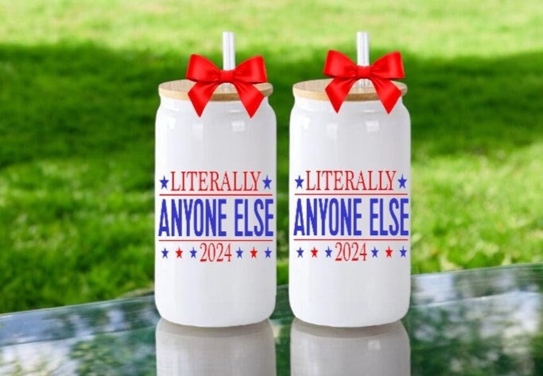 Funny Election 2024 Iced Coffee Glass, Election Mug, Election Gifts ...