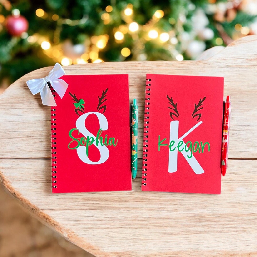 Kids Christmas Gifts, Personalized Kids Christmas Notebook, Kids ...