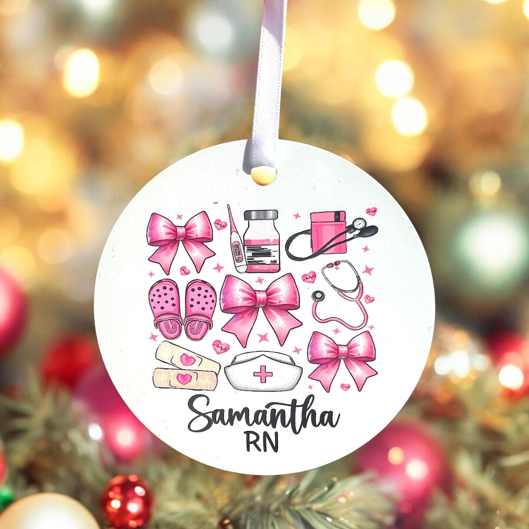 Nurse Ornament Christmas, Nurse Christmas Gift, Custom Nurse Gifts ...