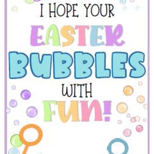 Easter Bubbles, Gift for Easter Basket, Easter Party Favors, Kids ...