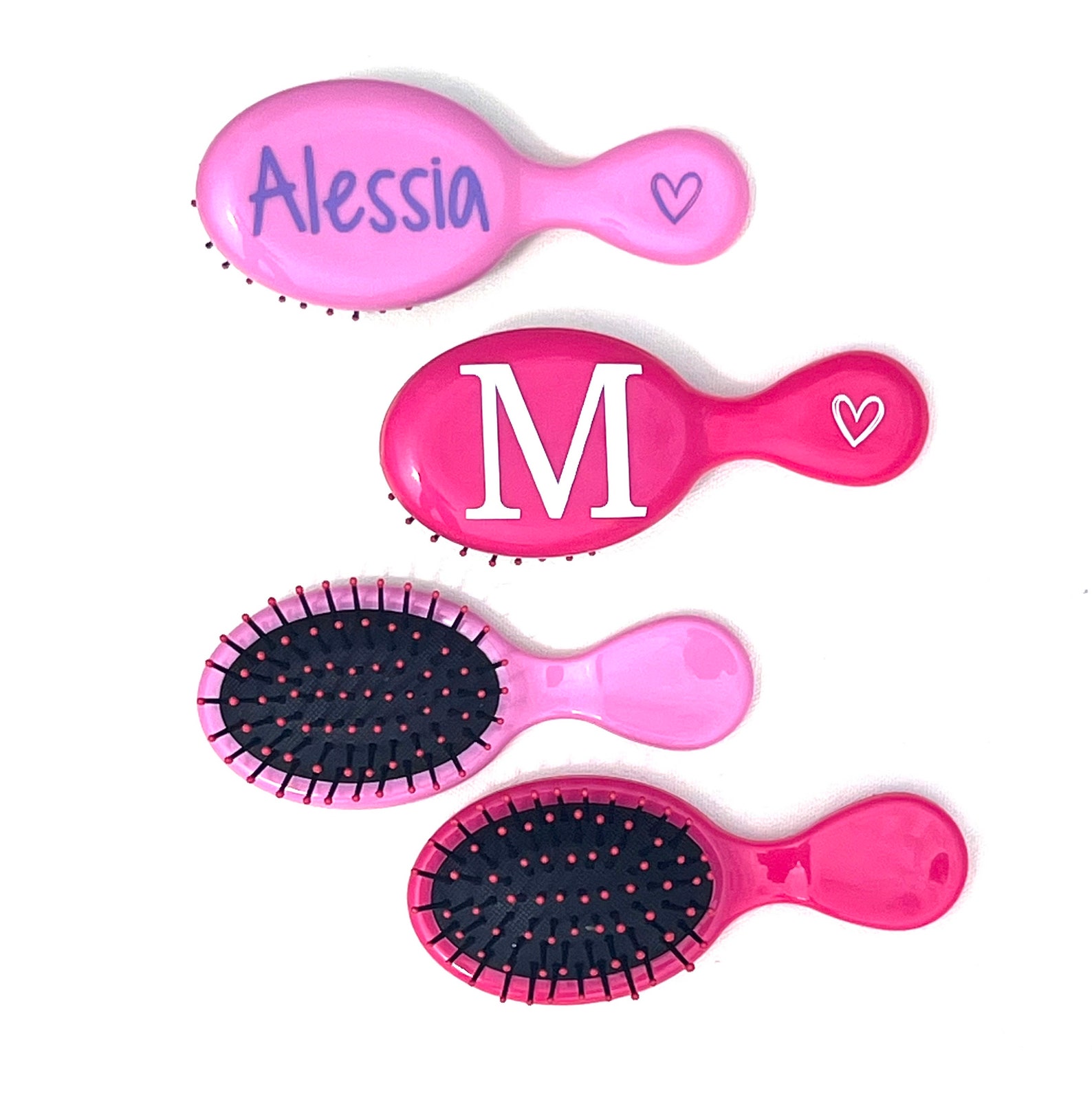 Personalized Mini Wet Brushes for Girls, Hairbrush With Name, Dance ...