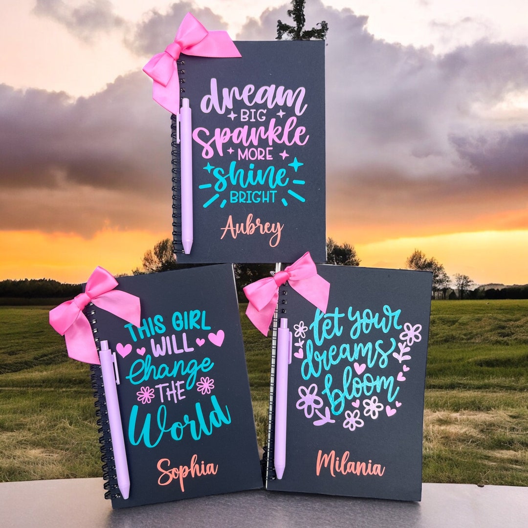 Back to School Gift, First Day of School, Spiral Notebook, School ...