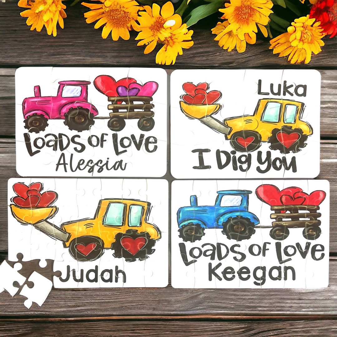 Valentines Day Gift for Kids, Kids Valentines Puzzle, Personalized ...