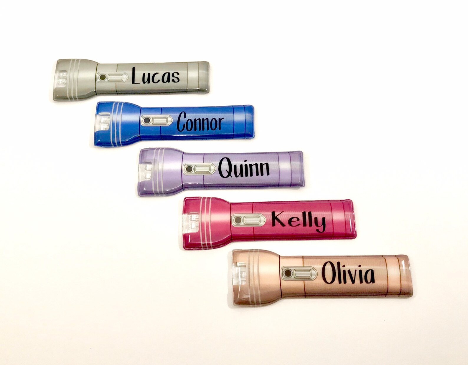 Personalized FLAT Magnetic Flashlight Kids Birthday Party - Etsy