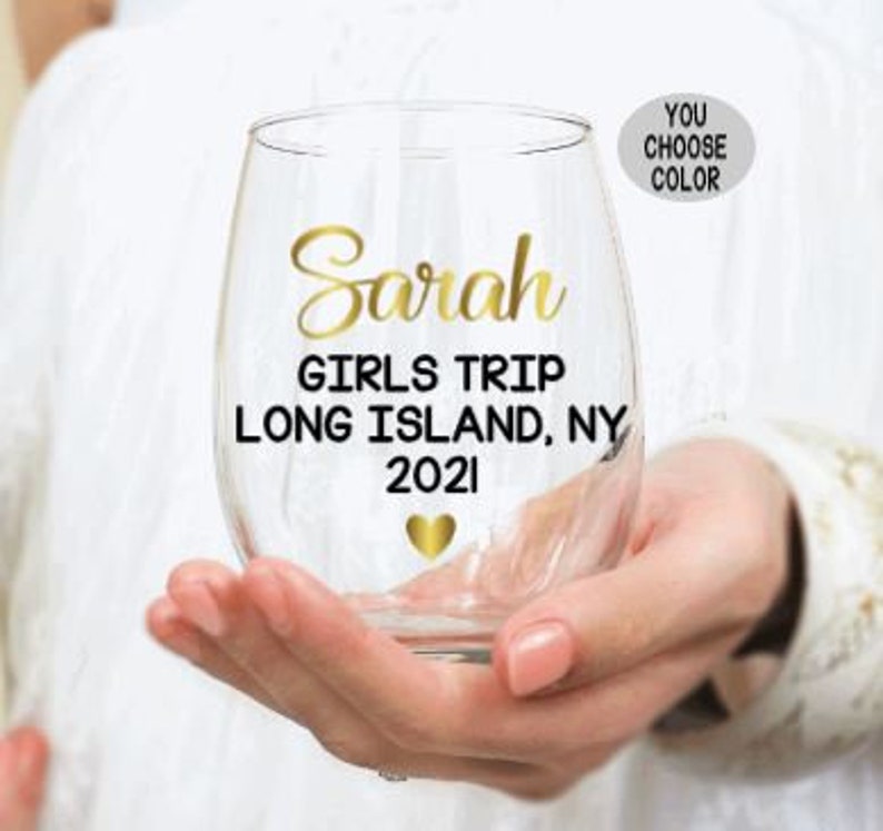Girls Trip Wine Glasses Girls Trip Gifts Girls Getaway Wine | Etsy