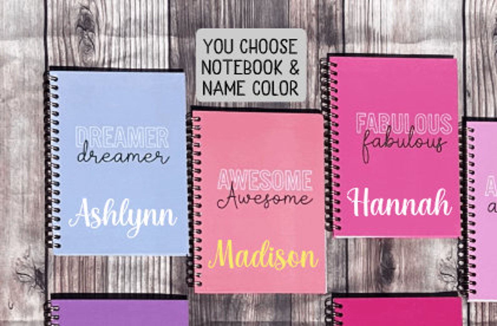 Personalized Notebook for Girls Kids Notebooks Back to - Etsy