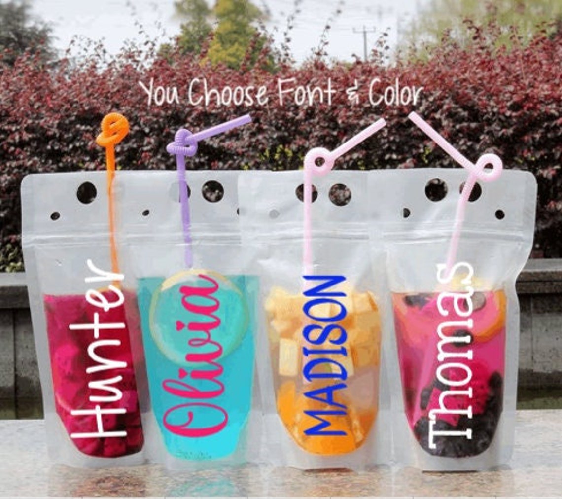 Kids Drink Pouches Personalized Birthday Party Favors for - Etsy