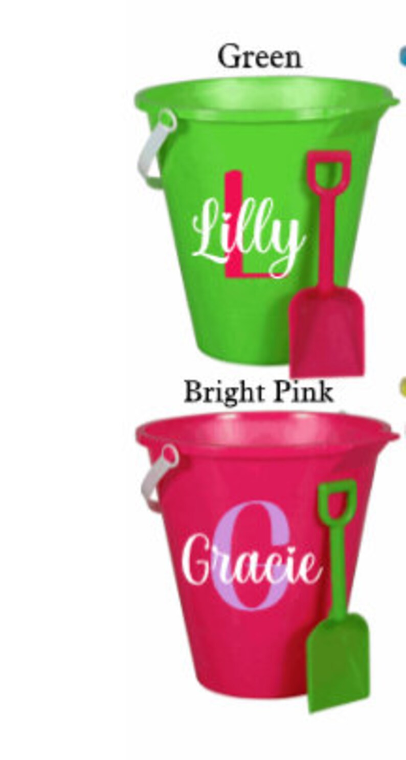 Personalized Beach Bucket for Kids Kids Beach Pail With - Etsy