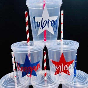 Kids 4th of July Party Cups, Kids Party Favors, Kids Party Cups ...
