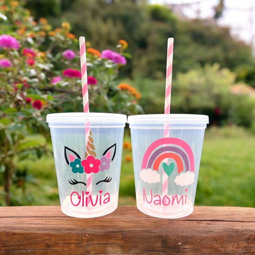 Girls Birthday Party Cups, Birthday Party Favors, Girls Party Favors ...