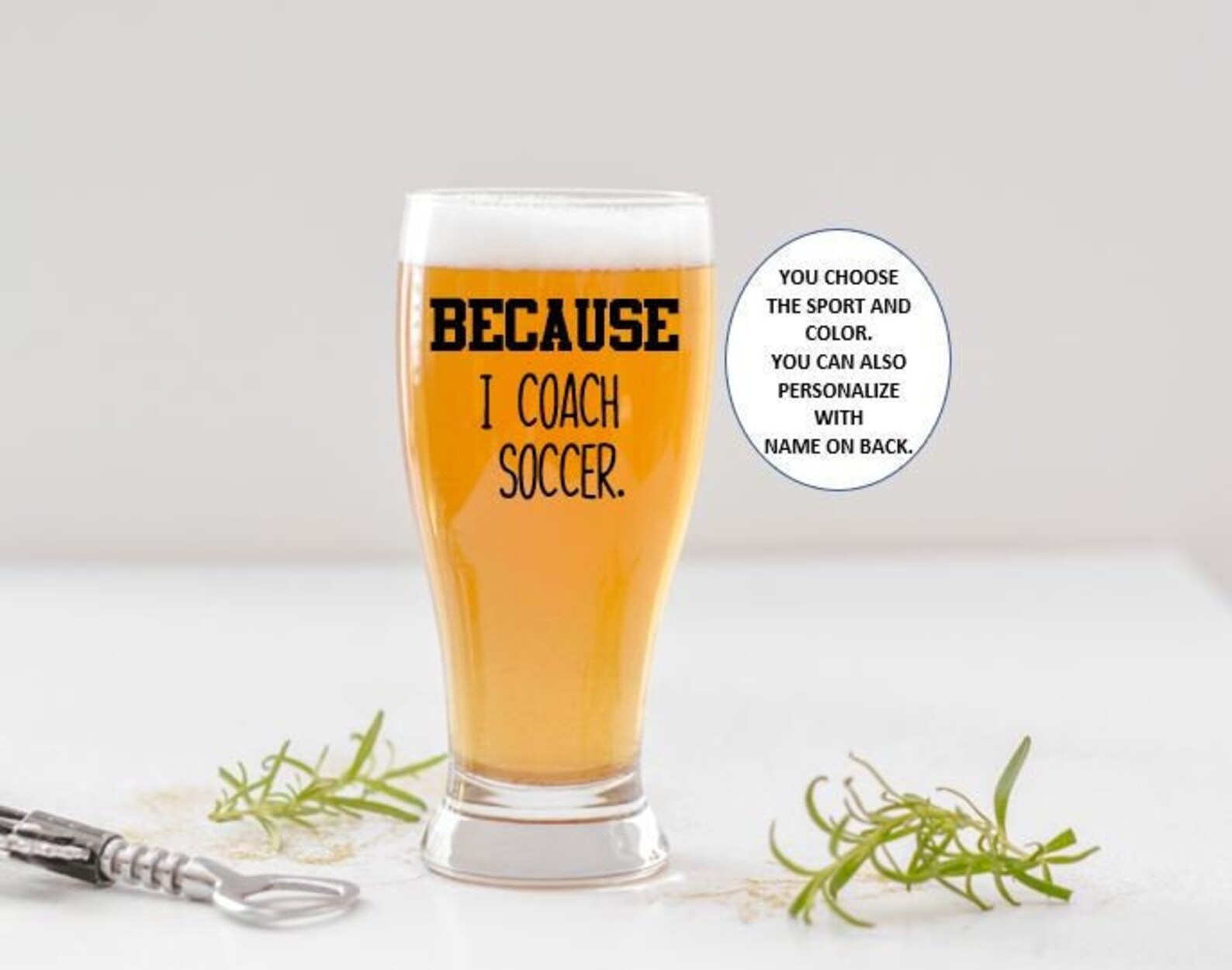 Soccer Coach Beer Glass Gift Gift for Soccer Coach Custom | Etsy