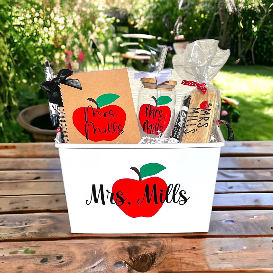 Personalized Teacher Gift Basket, Gift for Teacher, Teacher ...