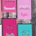 Personalized Notebook for Girls, Kids Notebooks, Back to School ...