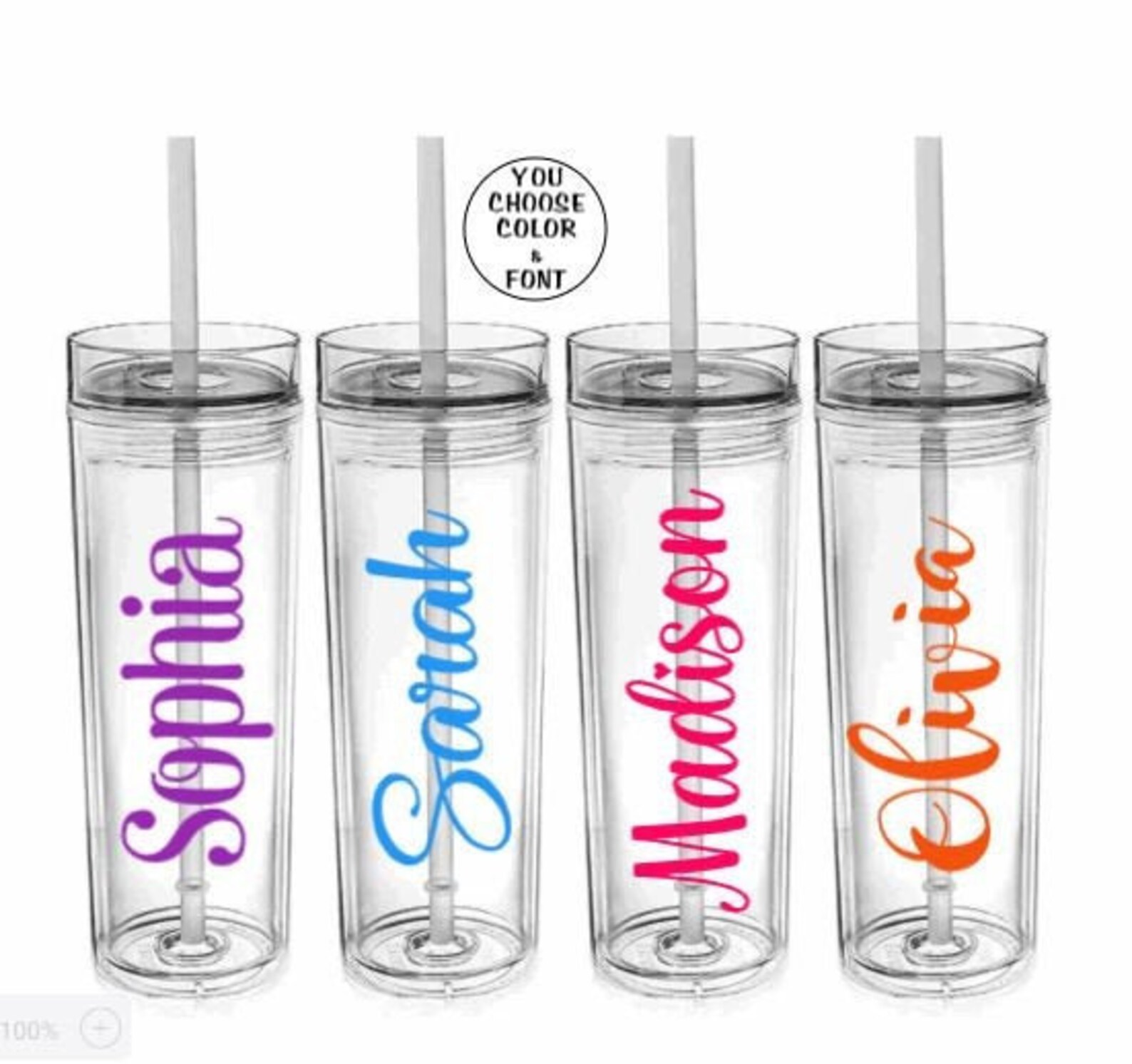 Personalized Tumblers Personalized Skinny Tumblers With - Etsy