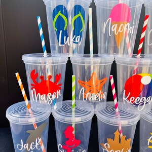 Kids Party Cups, Birthday Pool Party Cups, Pool Party Favors Kids ...
