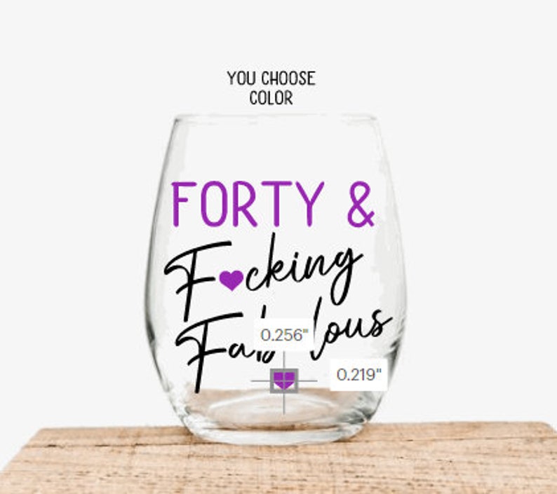 40th Birthday Gifts for Women Forty and Fucking Fabulous Wine - Etsy