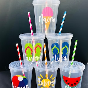 Kids Party Cups, Birthday Pool Party Cups, Pool Party Favors Kids ...