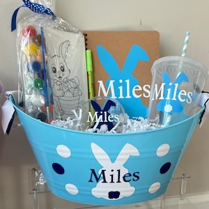 Personalized Easter Basket, Girl Easter Basket, Boy Easter Basket, Kids Easter Basket ...