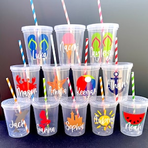 Kids Party Cups, Birthday Pool Party Cups, Pool Party Favors Kids ...