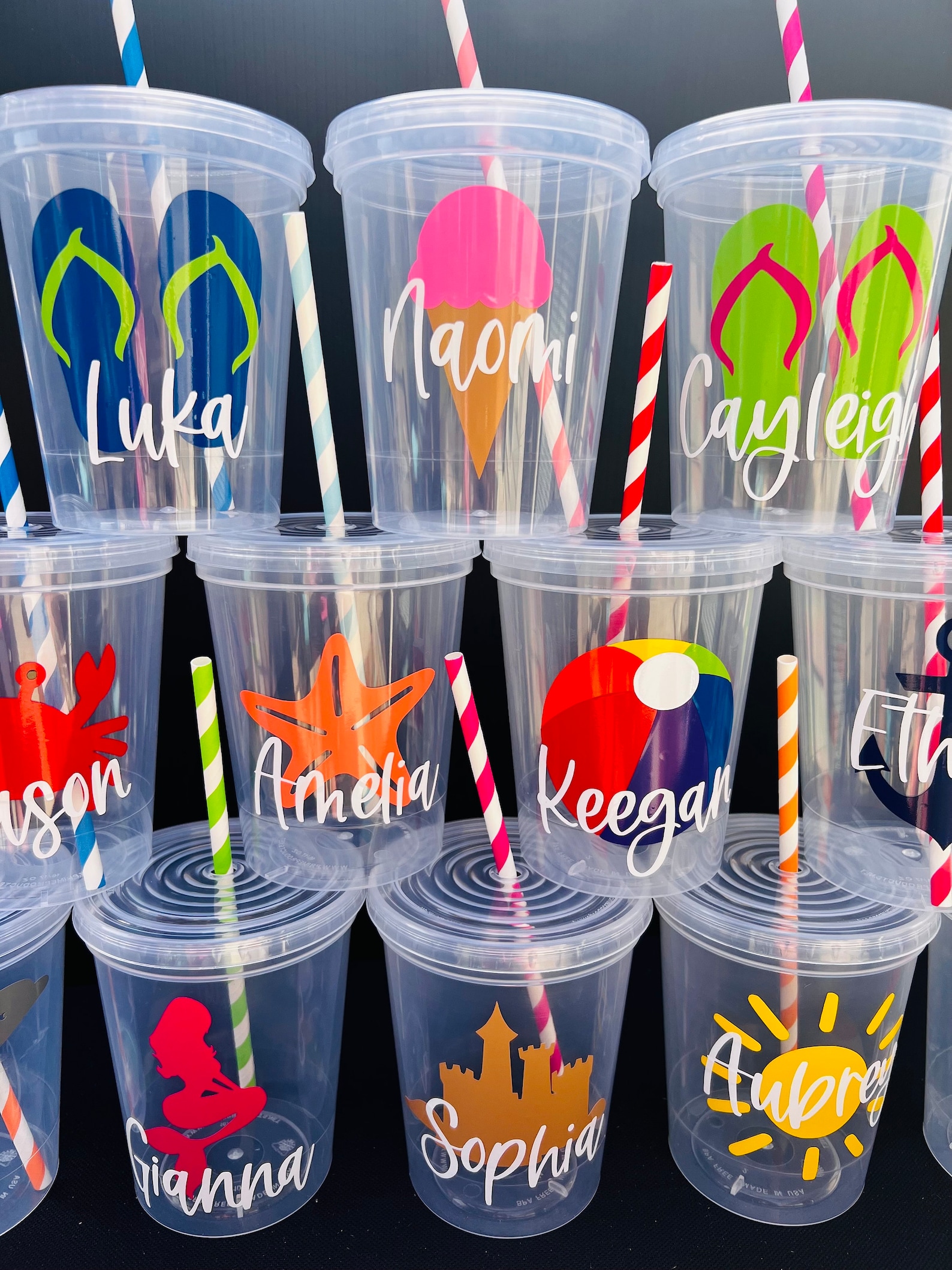 Kids Party Cups, Birthday Pool Party Cups, Pool Party Favors Kids ...