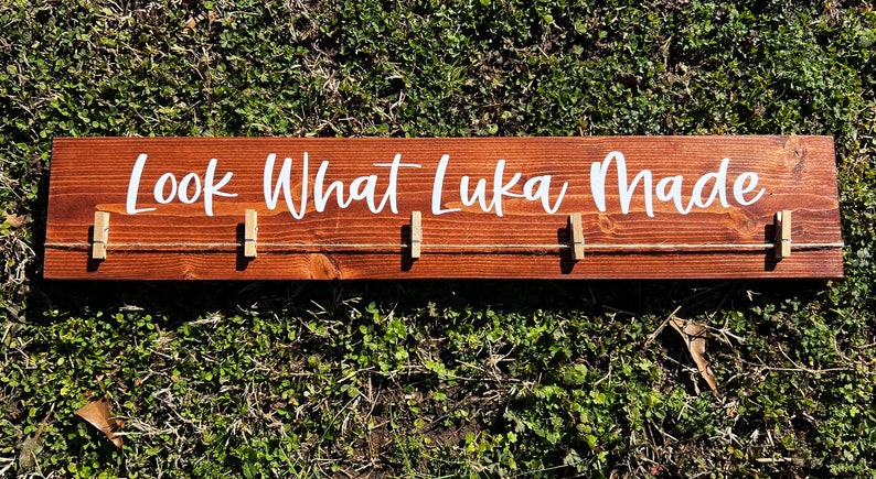 Look What I Made Sign Kids Artwork Display Kids Room Wall - Etsy