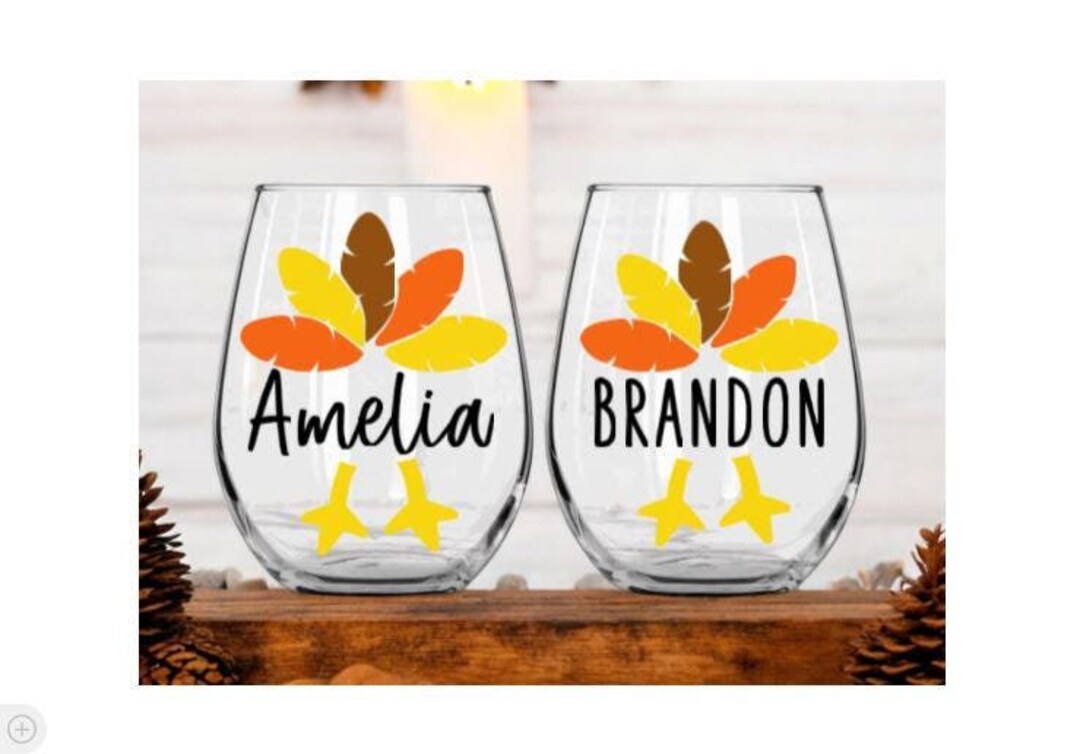 Thanksgiving Glasses, Thanksgiving Wine Glasses, Thanksgiving Cups ...