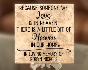 Because Someone We Love is in Heaven There's a Little Bit - Etsy
