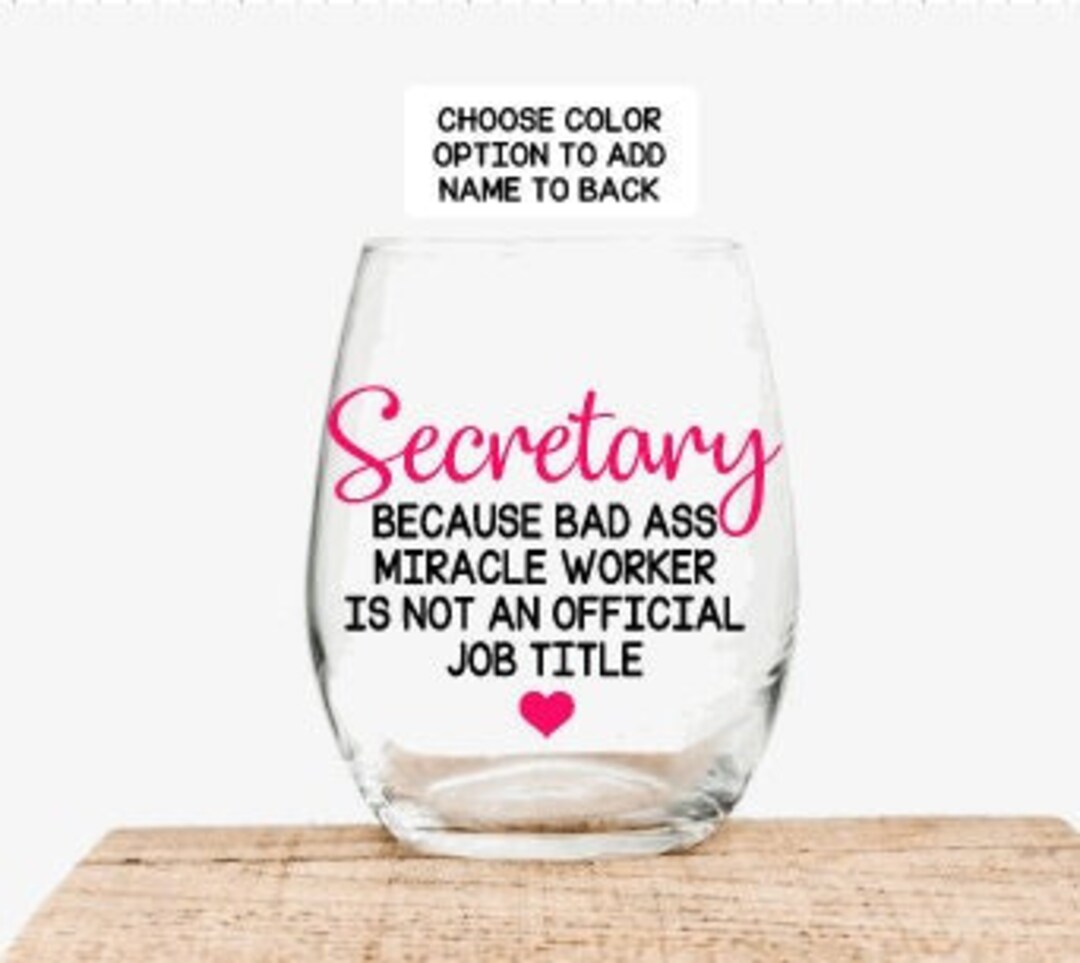 Secretary Gift, Gift for Secretary, Secretary Day Gift, Secretary Bad ...