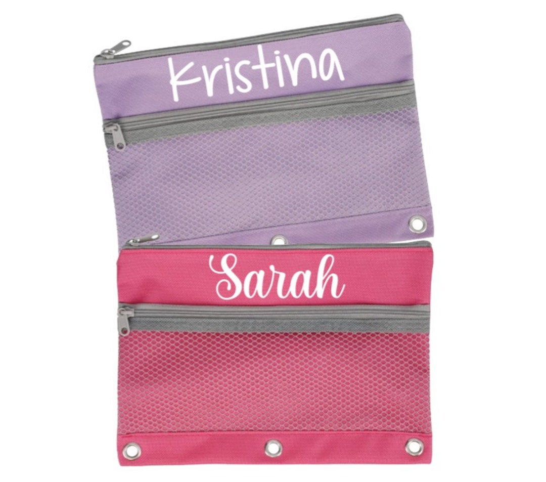 Pencil Case for Girls, Personalized Girls Pencil Pouch, Binder Pouch ...