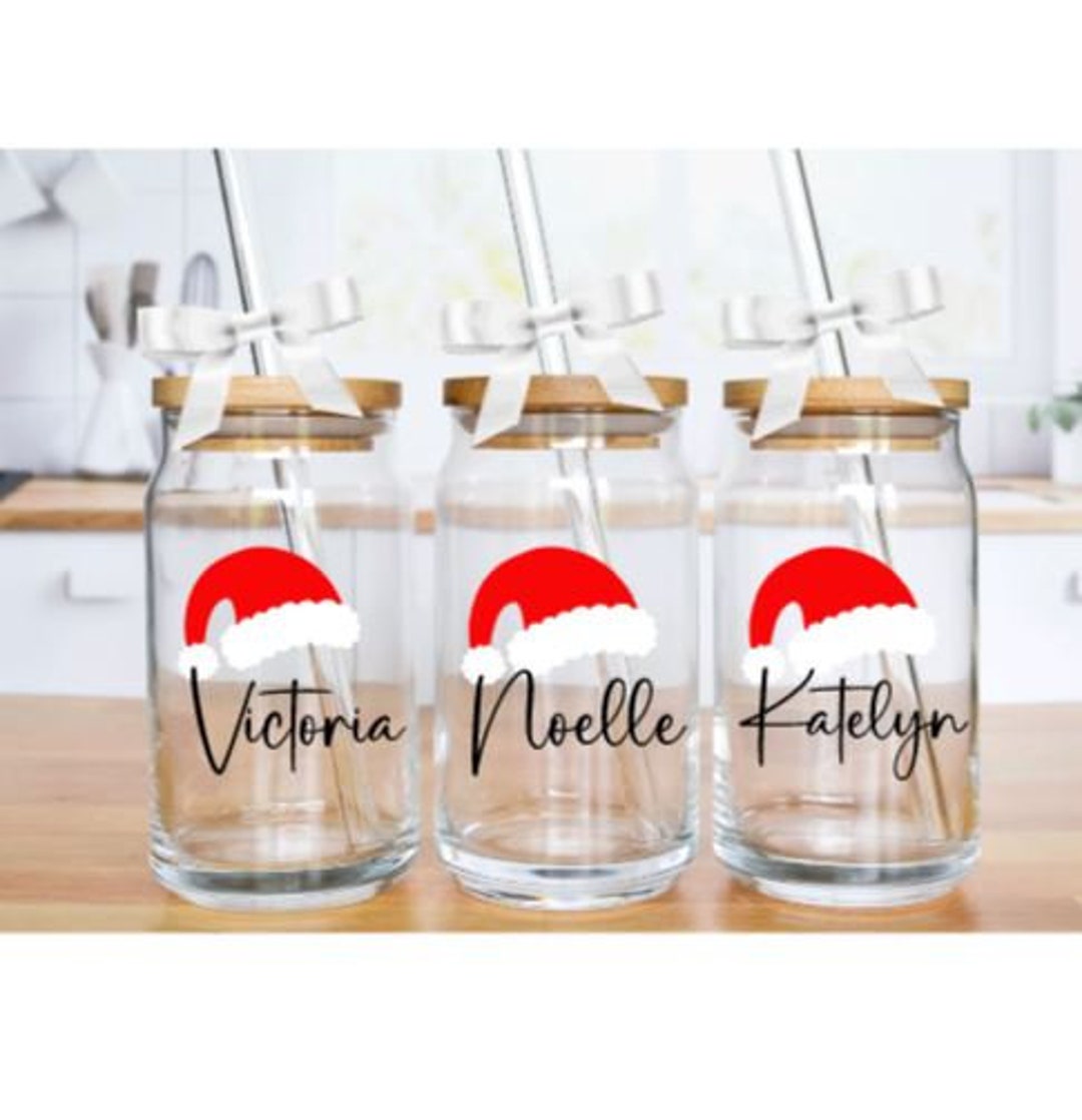 Christmas Cups, Christmas Iced Coffee Cups, Santa Cup, Christmas Gift ...