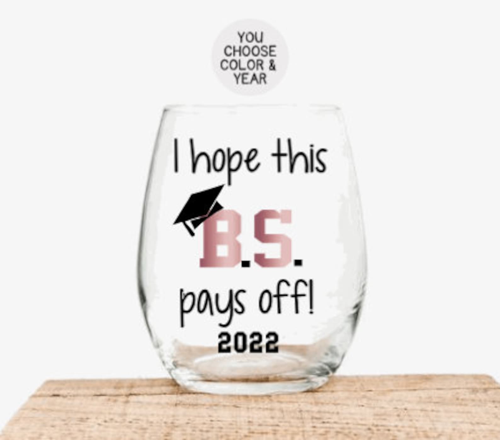 Graduation Gift Graduation Wine Glass College Graduation - Etsy