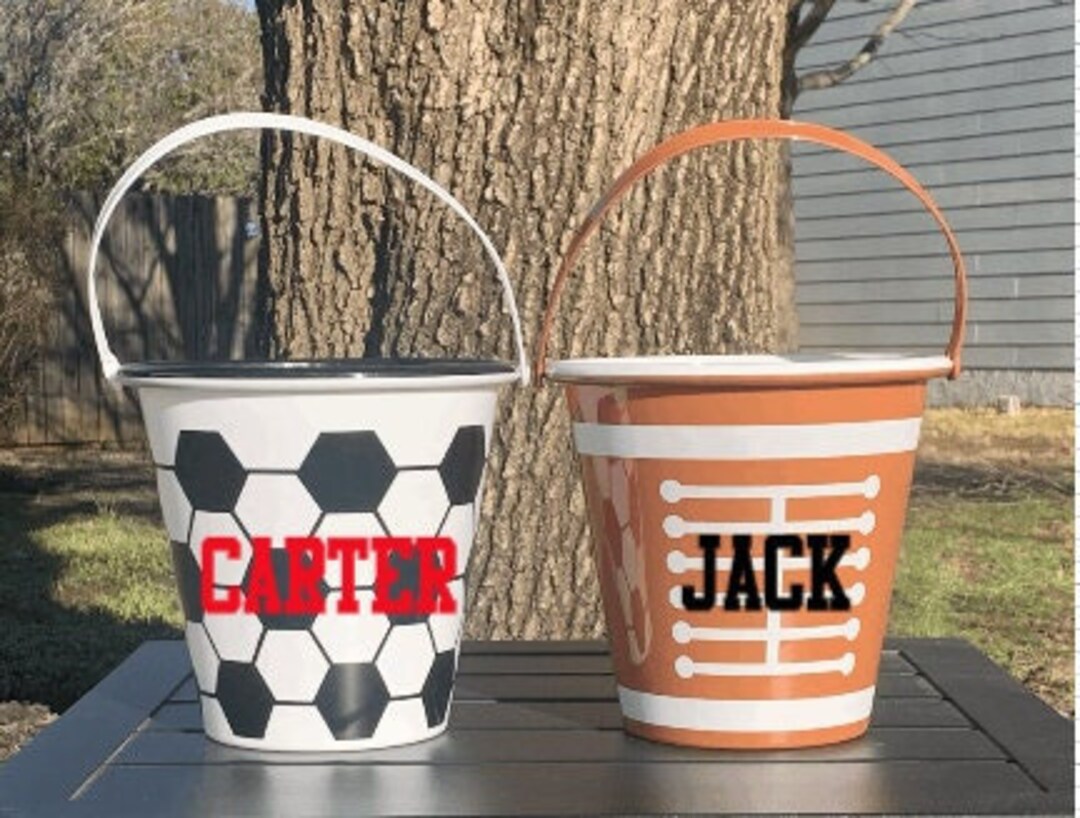 Personalized Sports Easter Basket, Sports Easter Bucket for Boys ...