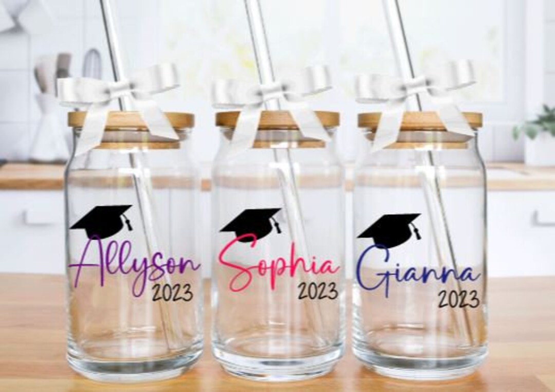 Graduation Tumbler, Graduation Glasses, Personalized College Graduation ...