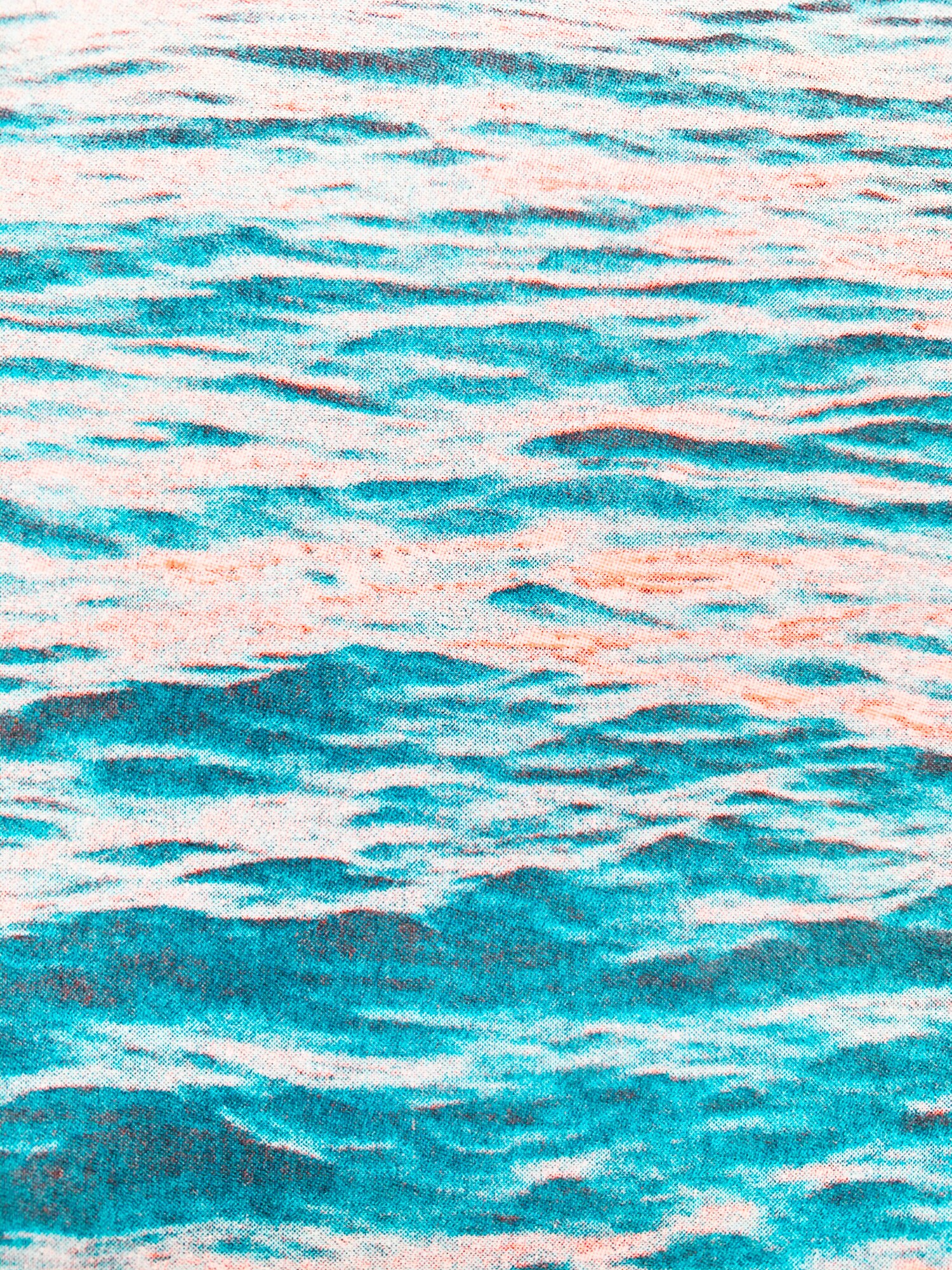 River Sunset Risograph Art Print Waves Water Nature - Etsy