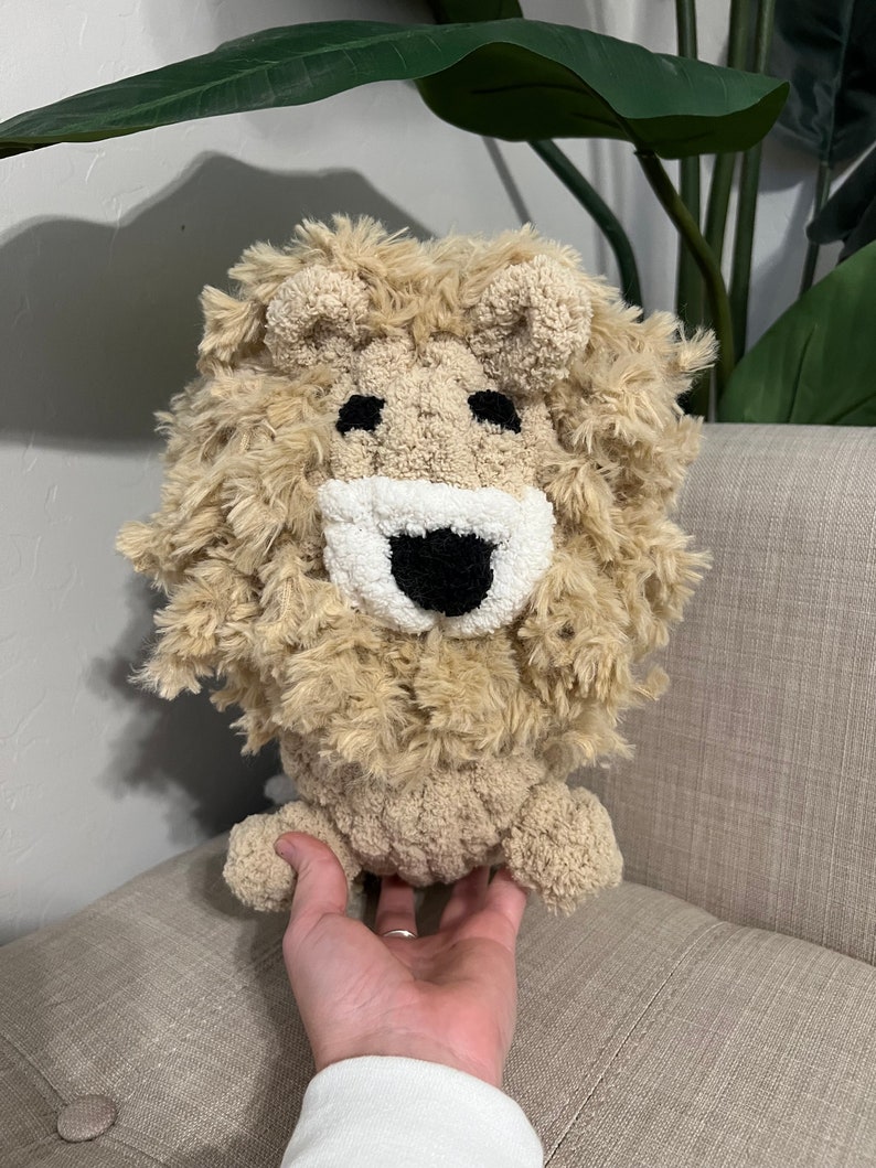 Lion Chunky Knit Plushie - Etsy
