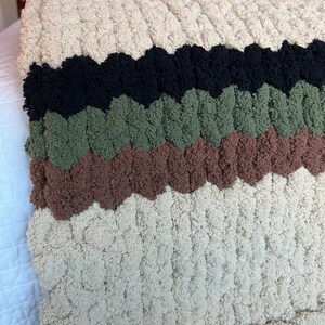 Cabin Fever Chunky Knit Blanket - Etsy