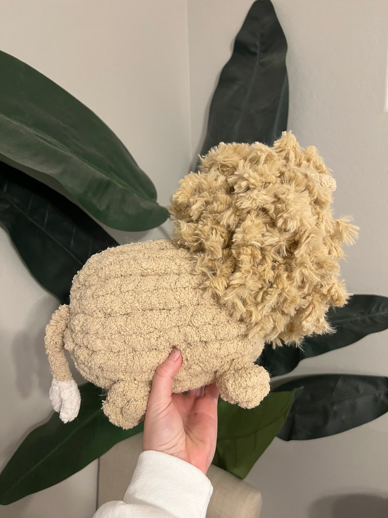 Lion Chunky Knit Plushie - Etsy