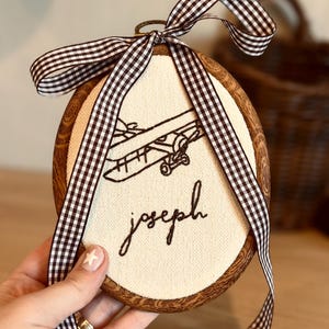 Custom Name Embroidery Hoop, Rocking Horse Nursery Decor, Nursey Wall ...