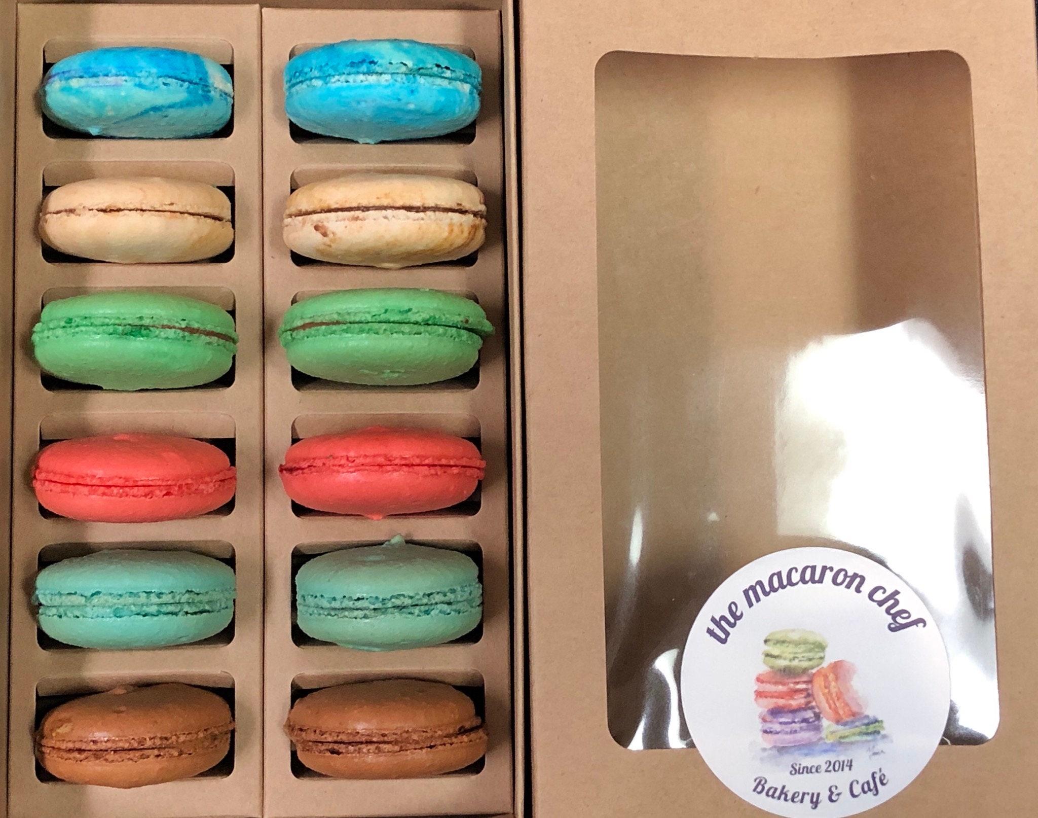 French Macarons, 12 Count Box, Variety Pack, Hand Made - Etsy