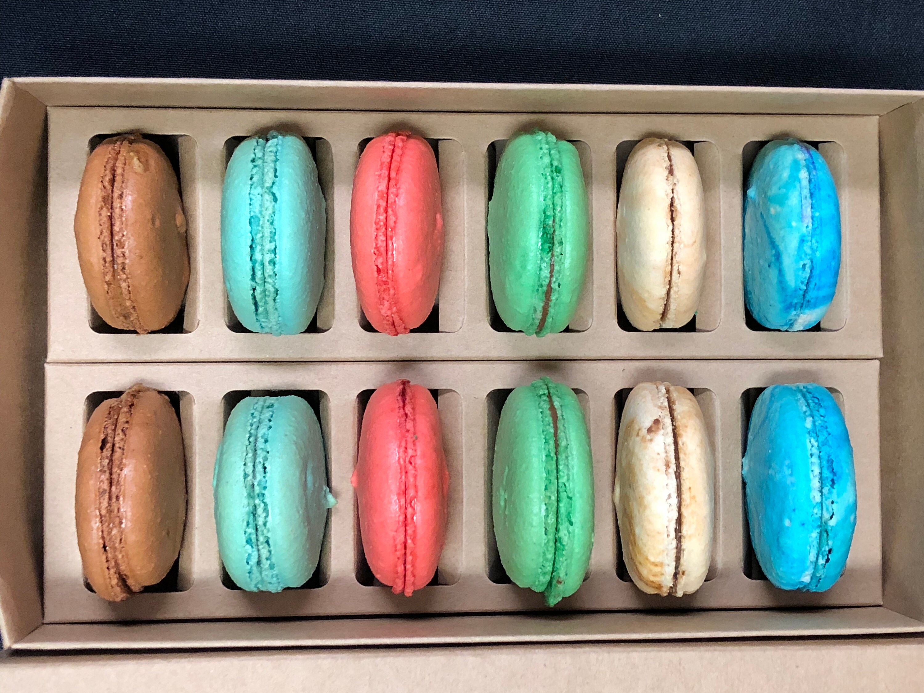 French Macarons, 12 Count Box, Variety Pack, Hand Made - Etsy