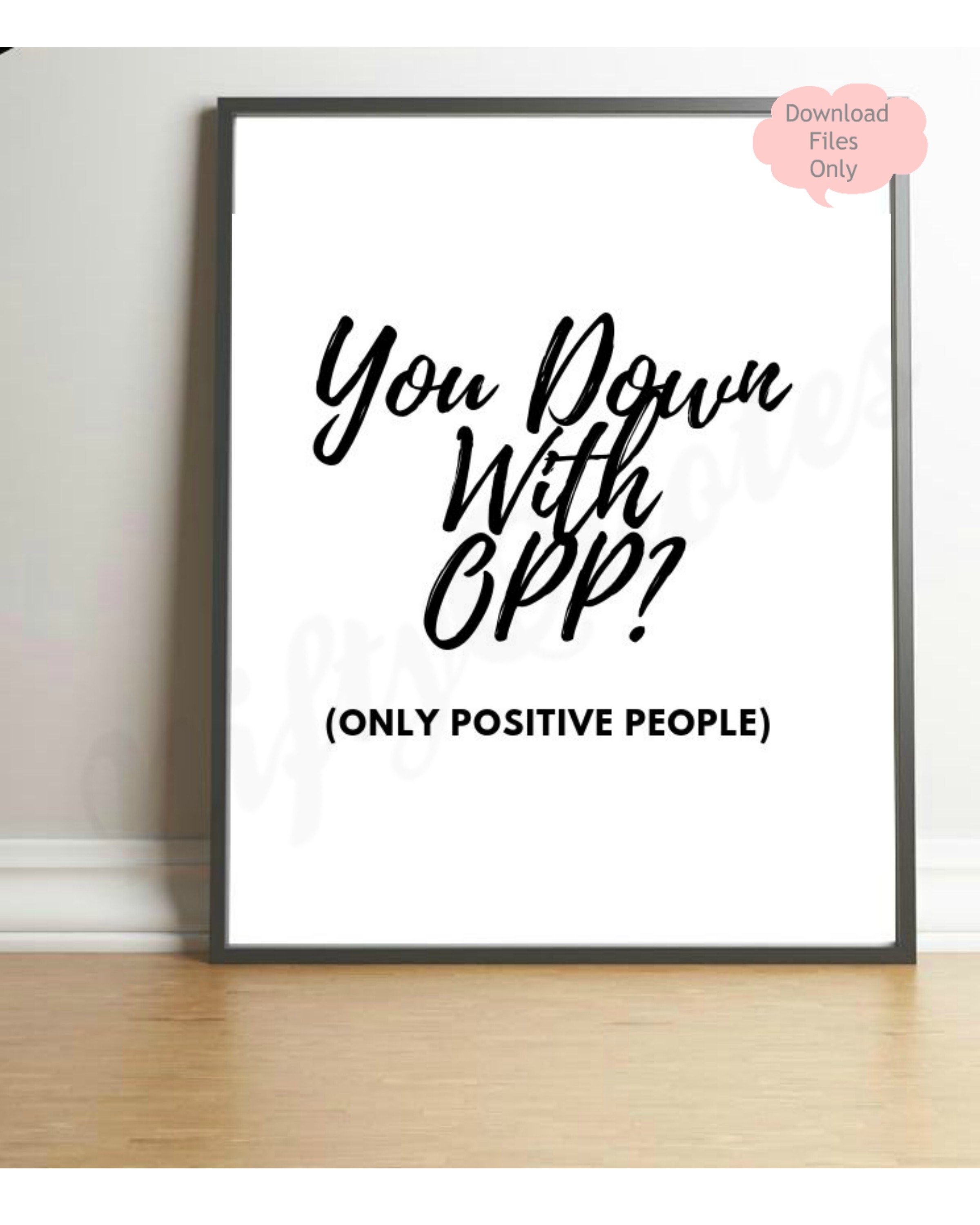 Only Positive People, JPG, PNG, SVG, for Printing, Cricut, Silhouette ...