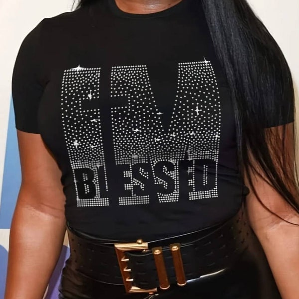 Rhinestone T Shirt - Etsy