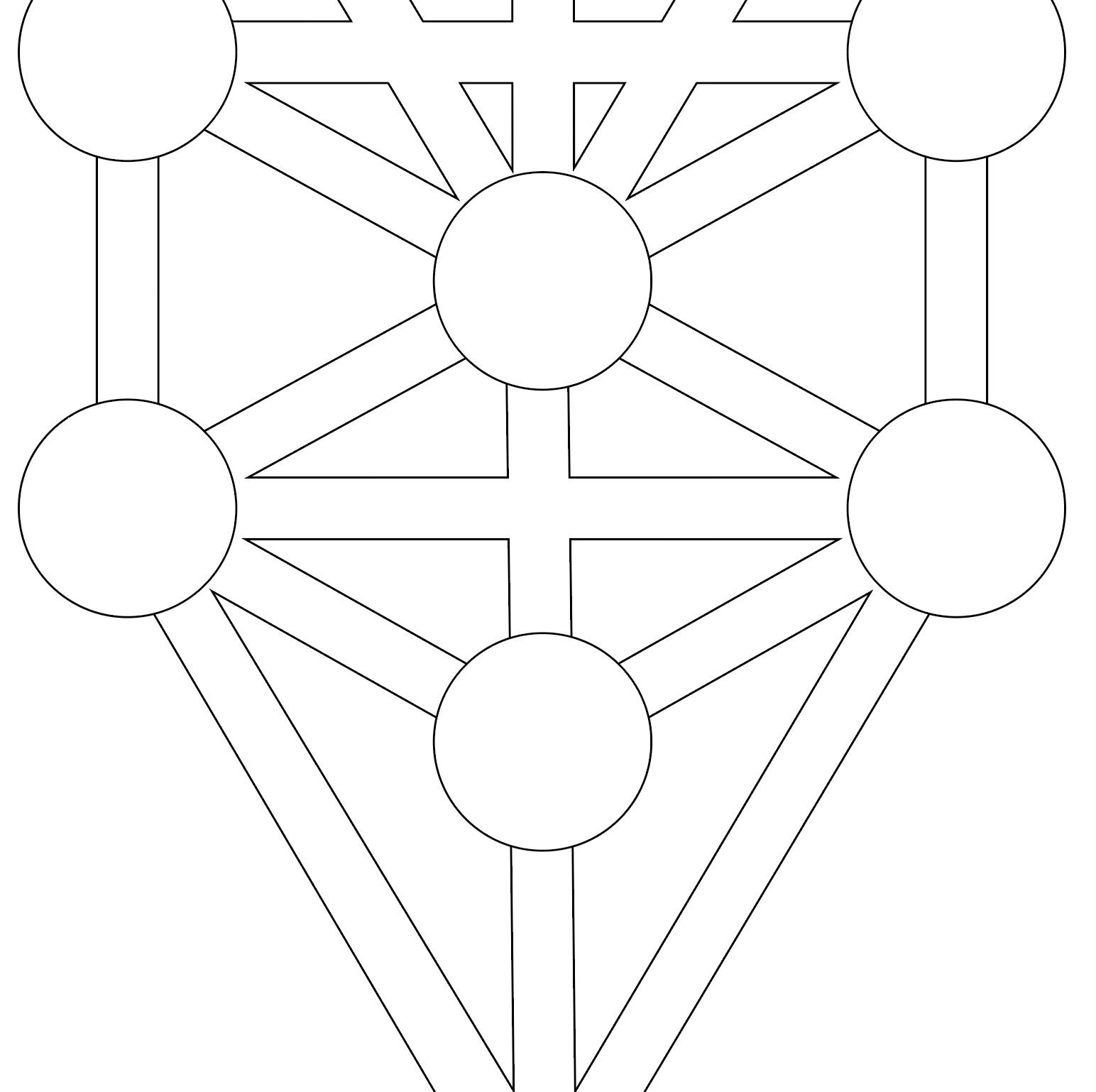 Vector Art Tree of Life Kabbalah Labeled and Unlabeled - Etsy