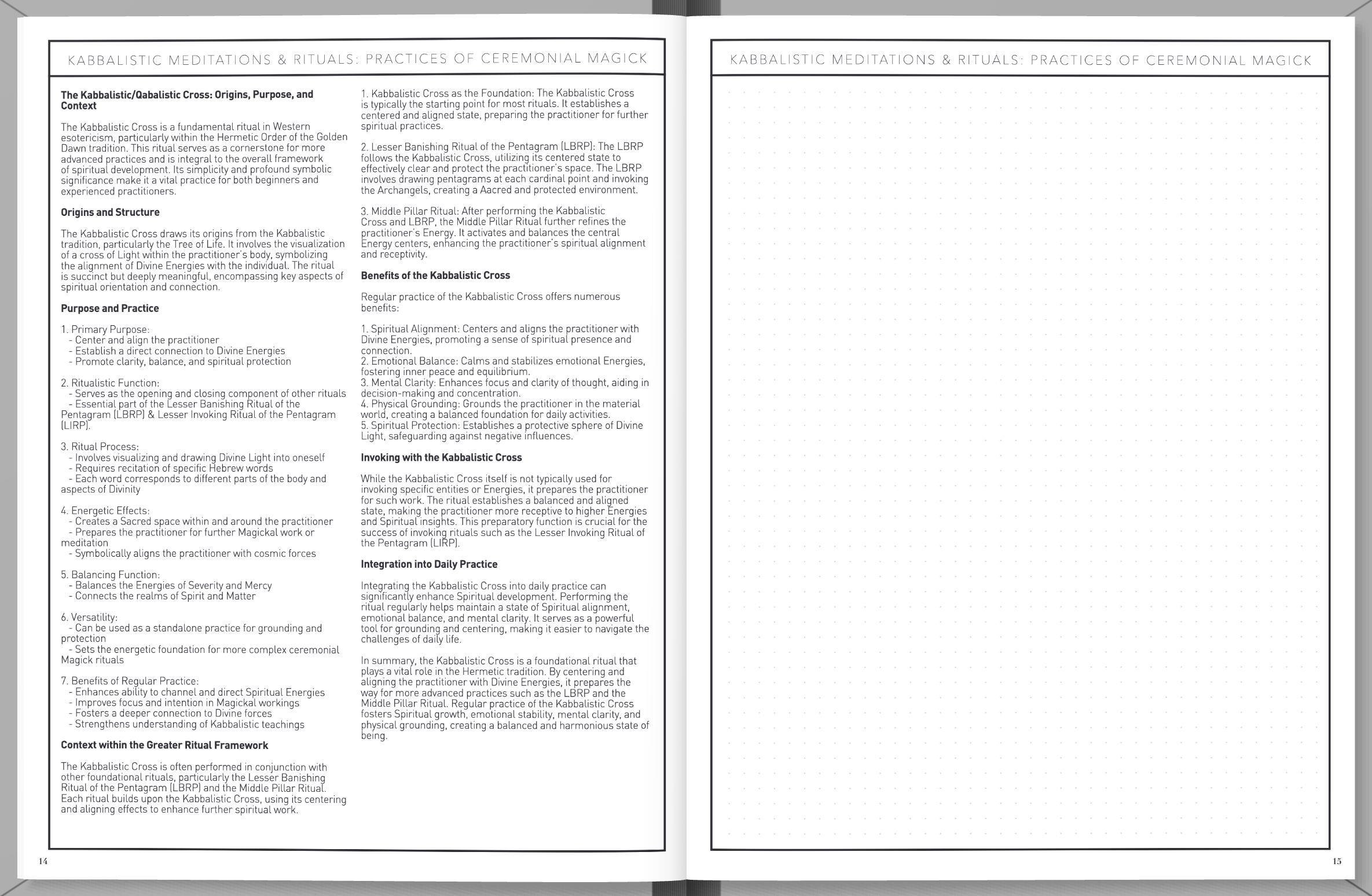 LBRP, LIRP, Middle Pillar, the Kabbalistic Cross, the Rose Cross, L.V.X ...