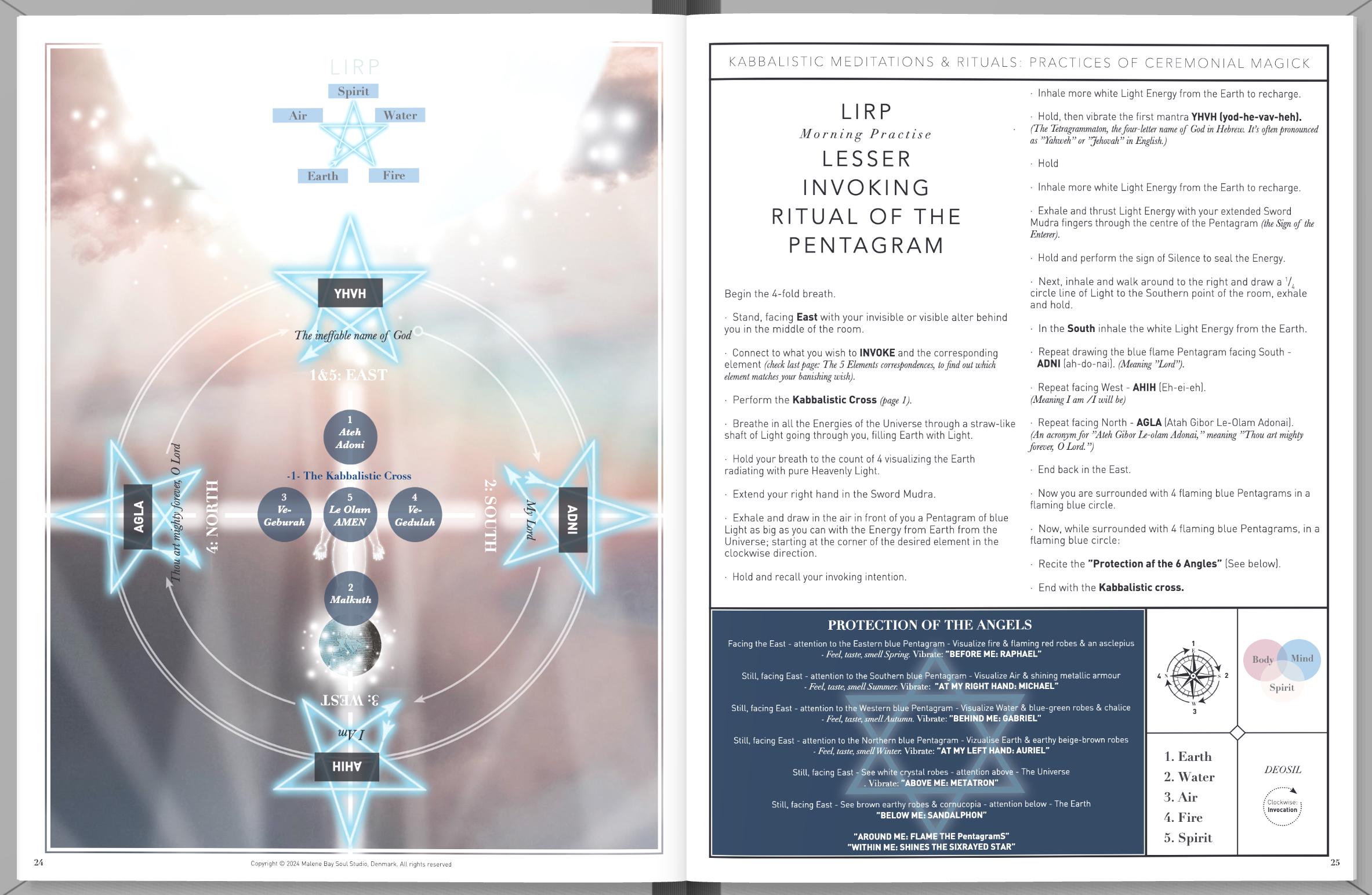 LBRP, LIRP, Middle Pillar, the Kabbalistic Cross, the Rose Cross, L.V.X ...
