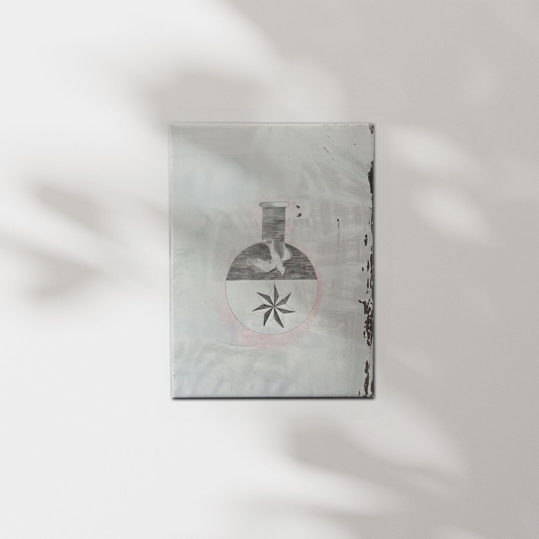 Alchemical "spirit Vs Matter" Vessel or Bottle Symbolizing ...