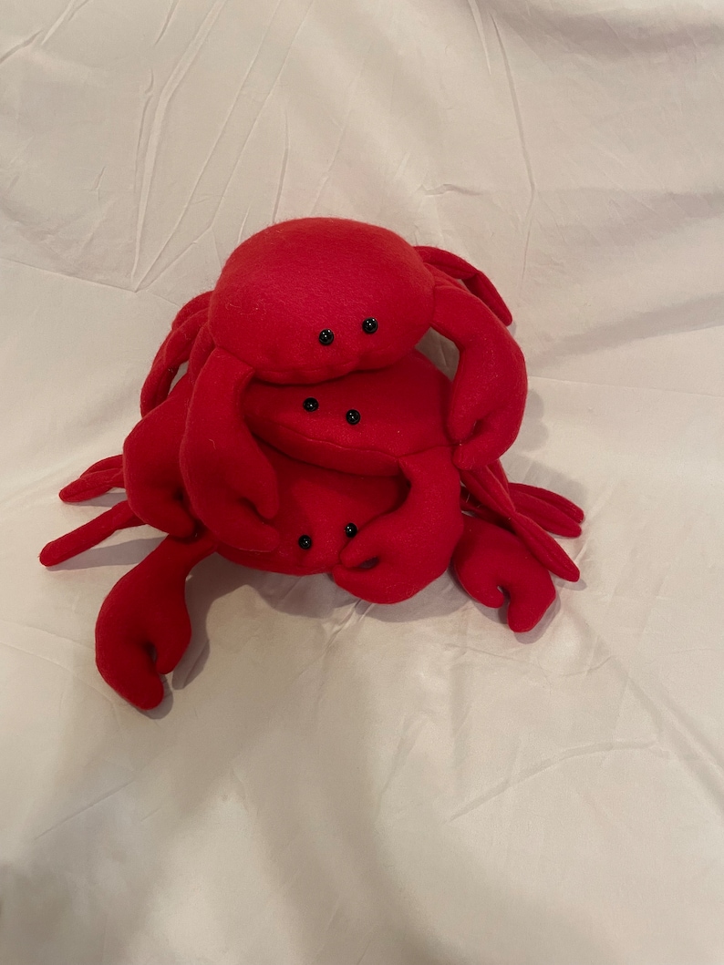 Stuffed Crab Plushie - Etsy