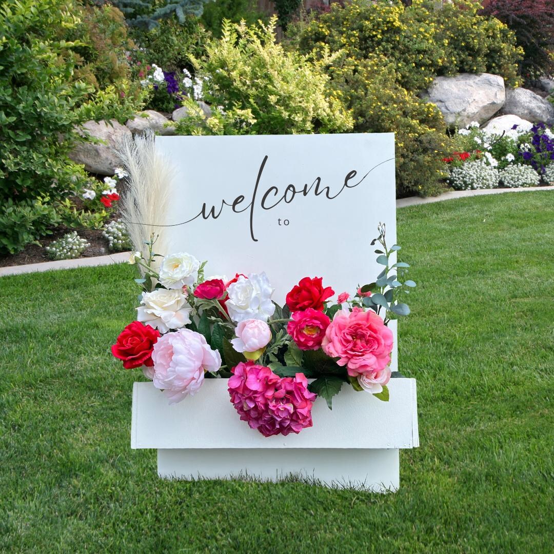 Wedding Flower Box Welcome Sign - Etsy