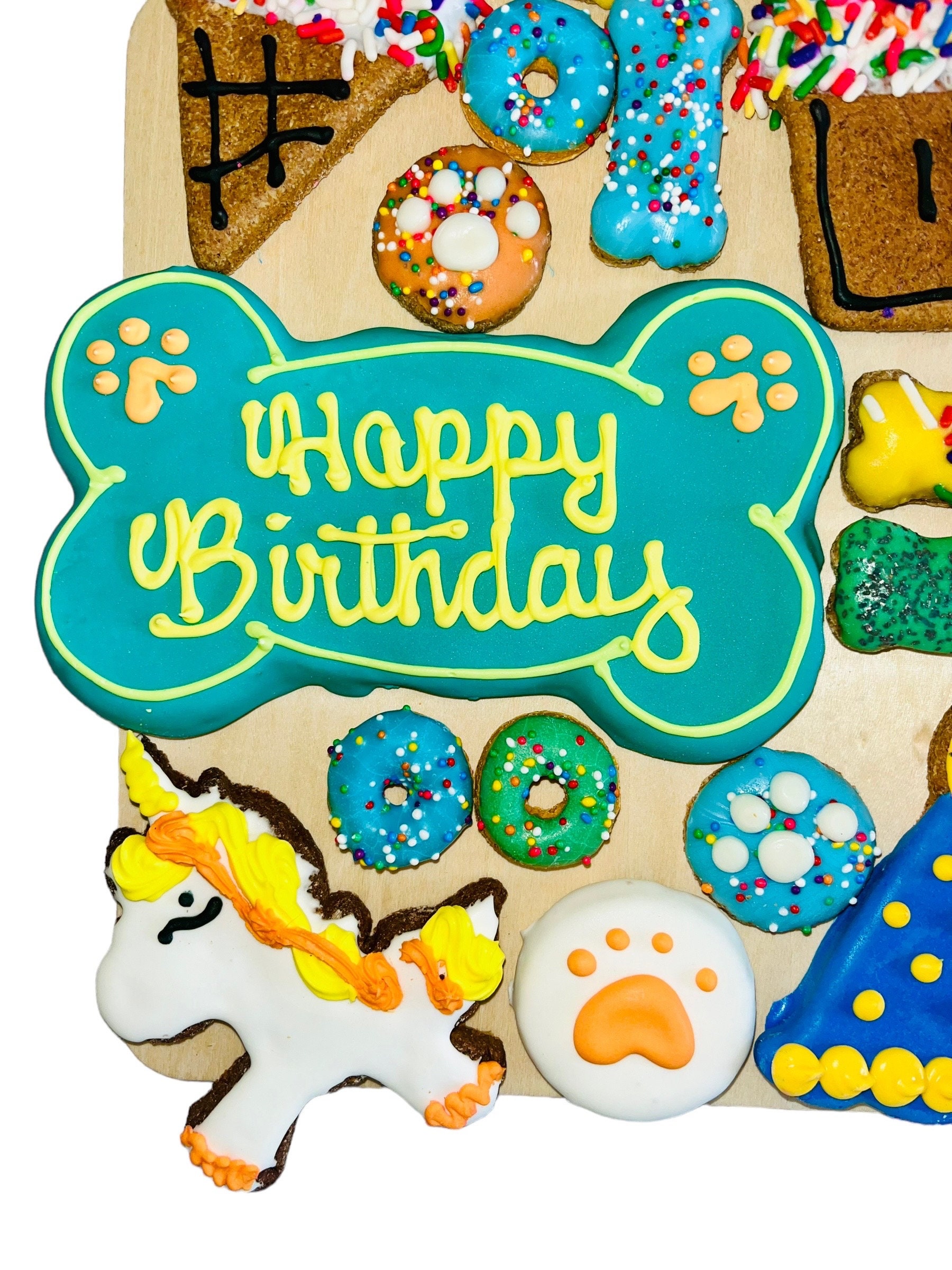 Happy Birthday Barkcuterie Board/ Gourmet Dog Treats/ Dog Gift for Dog ...